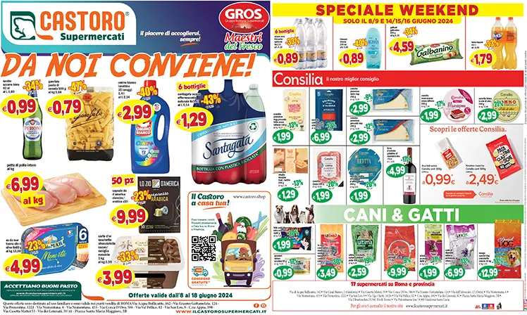 Volantino 8 giugno 2024 - Il Castoro Supermercati